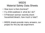 PPT - Safety – MSDS PowerPoint Presentation, free download - ID:2463308