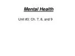 PPT - Mental Health PowerPoint Presentation, free download - ID:9141579