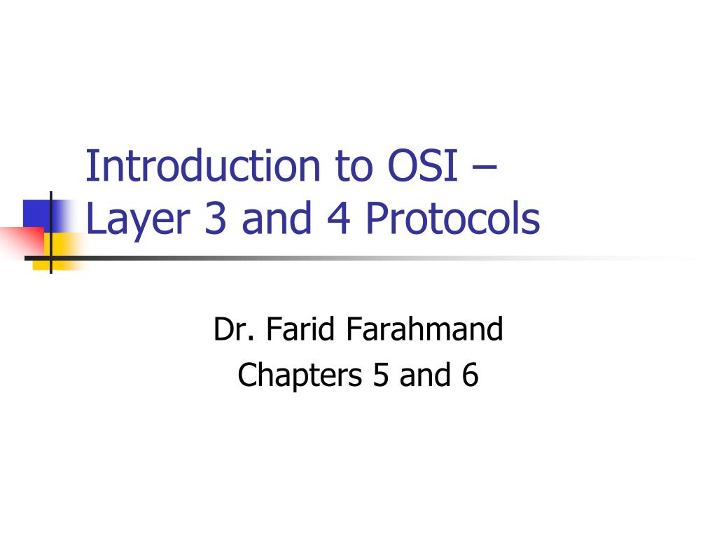 PPT - Introduction to OSI – Layer 3 and 4 Protocols PowerPoint ...