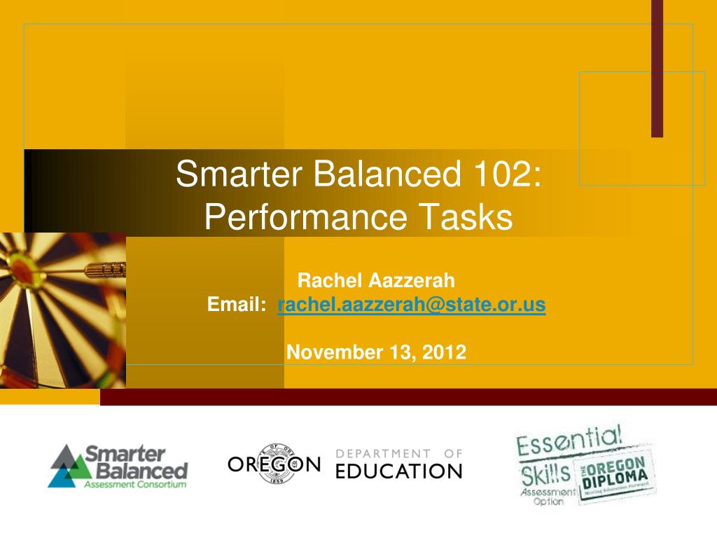 PPT - Smarter Balanced 102: Performance Tasks PowerPoint Presentation ...