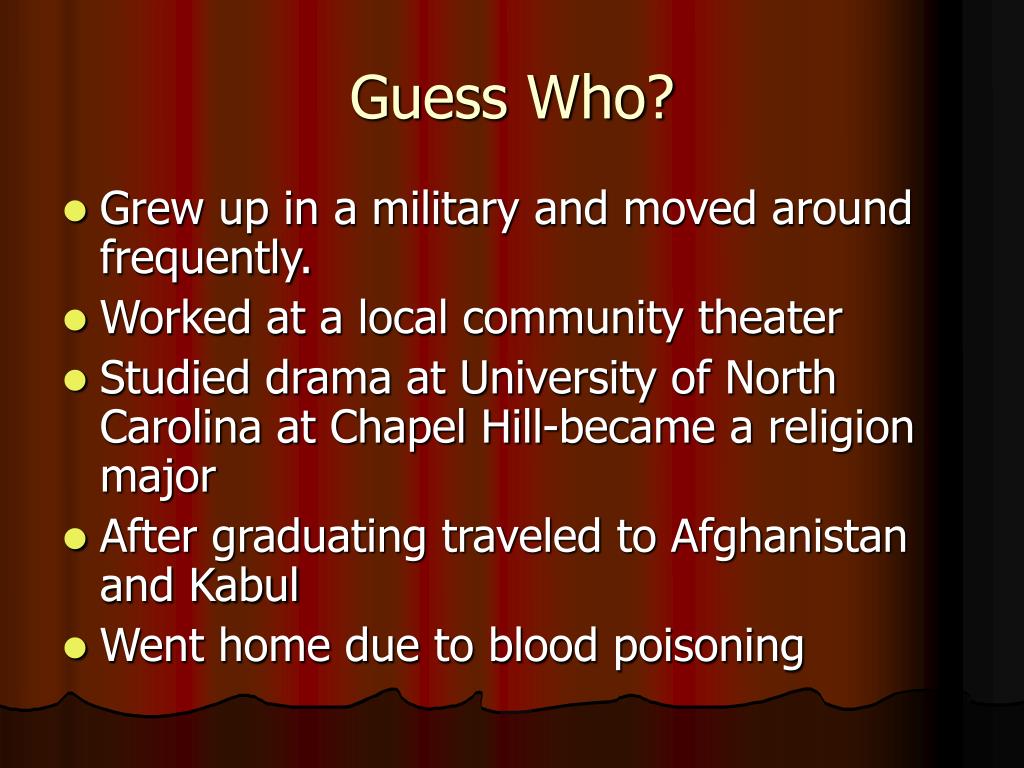 PPT - Guess Who? PowerPoint Presentation, free download - ID:5776315