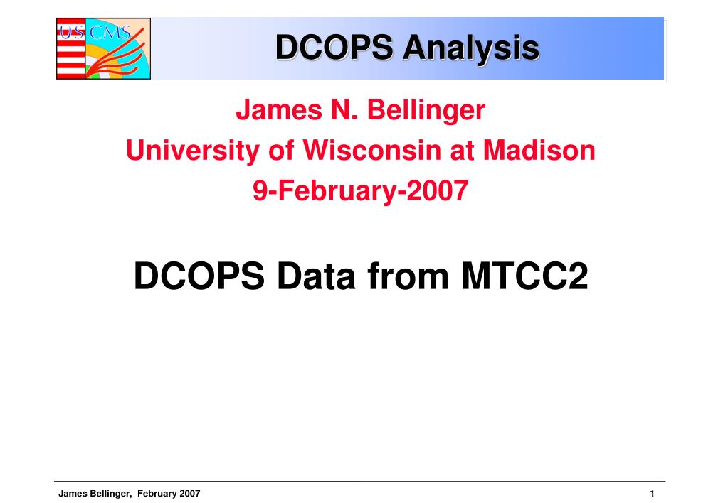 PPT - DCOPS Analysis PowerPoint Presentation, free download - ID:5776940