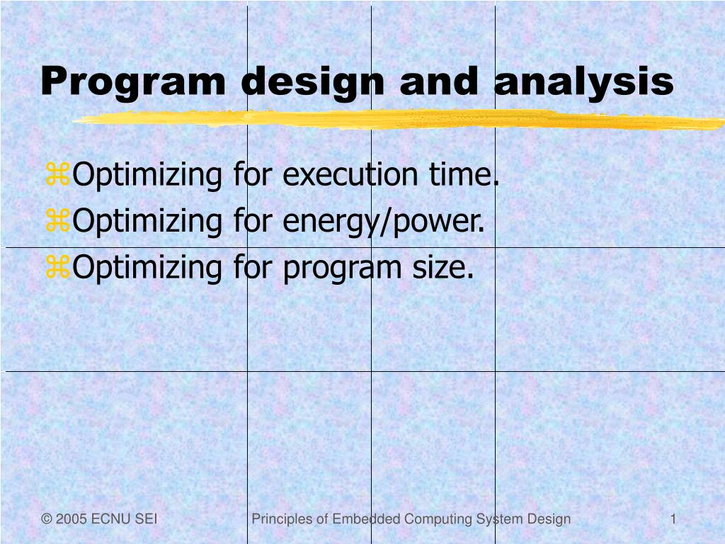 PPT - Program design and analysis PowerPoint Presentation, free ...