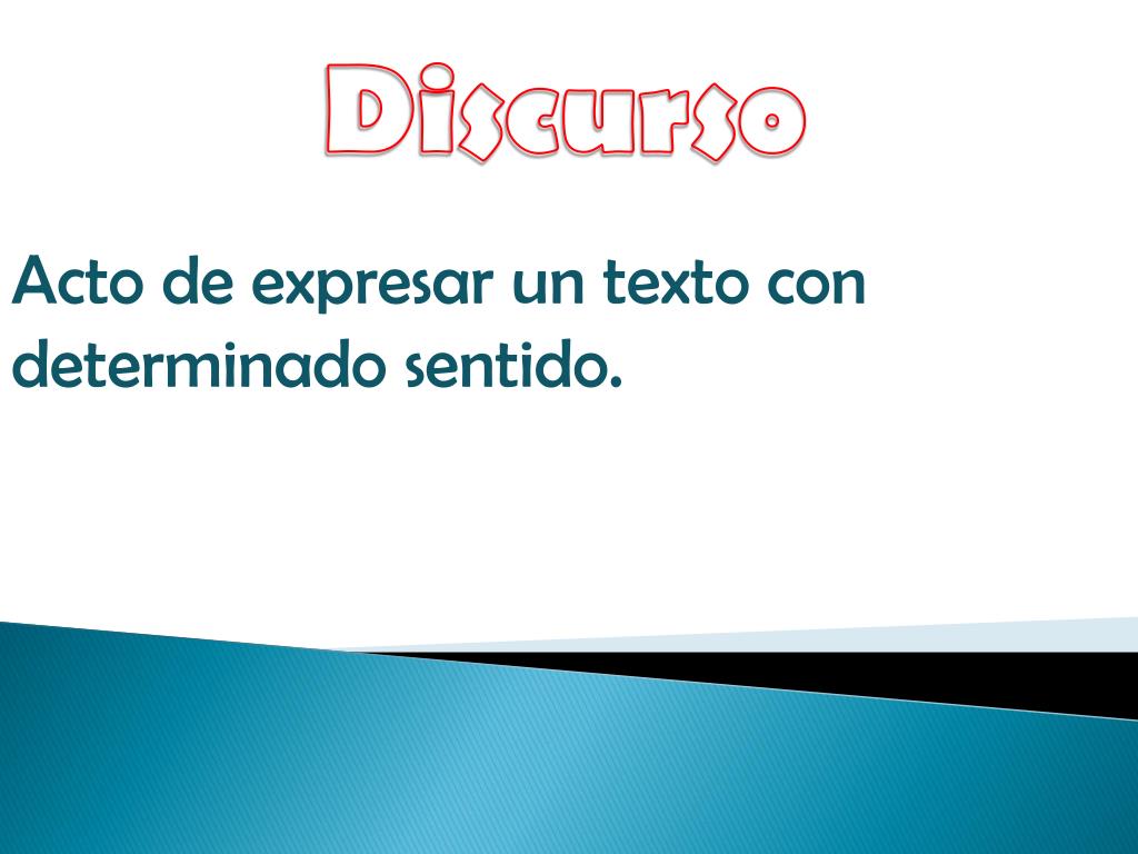 PPT - Discurso PowerPoint Presentation, free download - ID:5780068