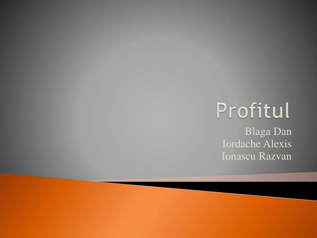 PPT - Profitul PowerPoint Presentation, free download - ID:5781392