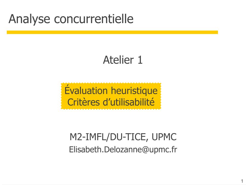 PPT - Analyse concurrentielle PowerPoint Presentation, free download ...