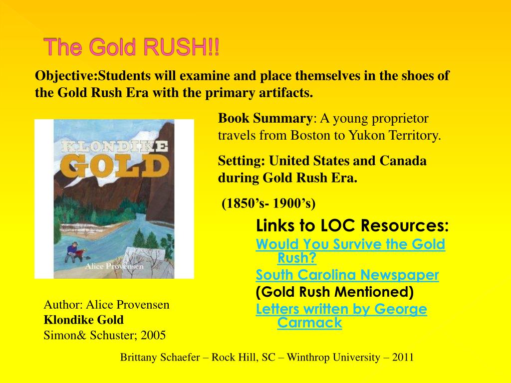 PPT - The Gold RUSH!! PowerPoint Presentation, free download - ID:5782702