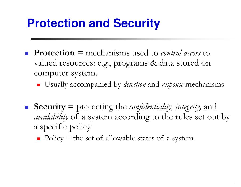 PPT - Protection and Security PowerPoint Presentation, free download ...