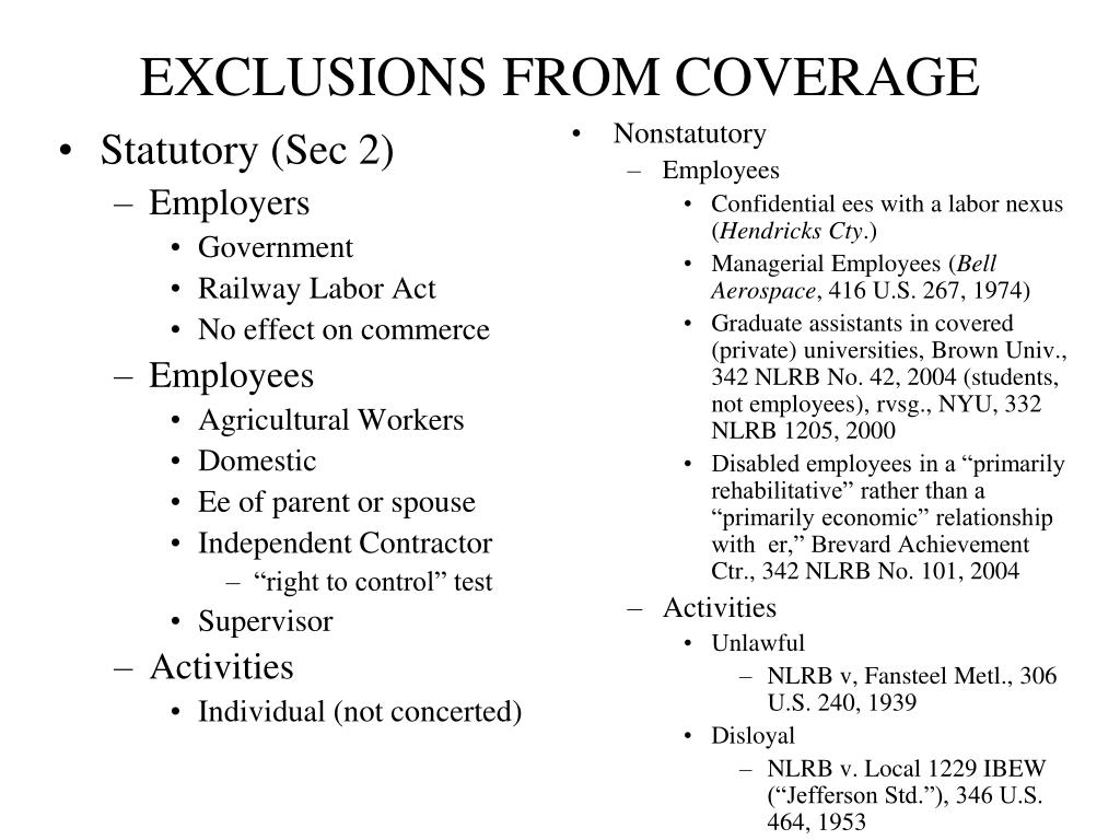 PPT - EXCLUSIONS FROM COVERAGE PowerPoint Presentation, free download ...