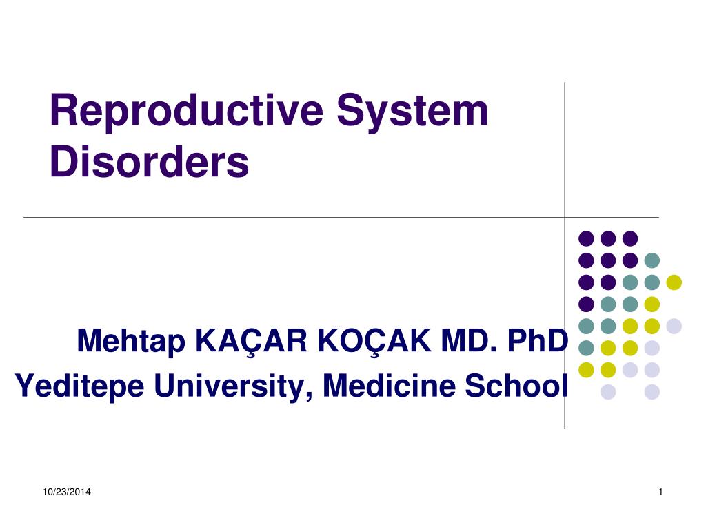 PPT - Reproductive System Disorders PowerPoint Presentation, free ...