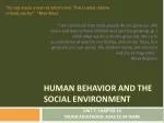 PPT - Human Behavior and the Social Environment PowerPoint Presentation ...
