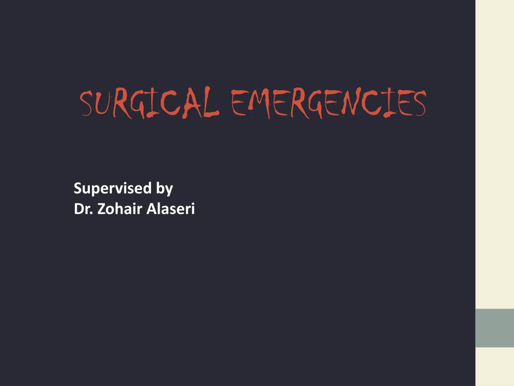 PPT - SURGICAL EMERGENCIES PowerPoint Presentation, free download - ID ...