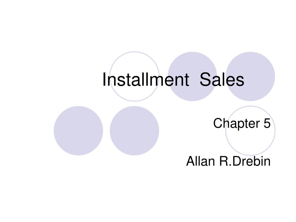 PPT - Installment Sales PowerPoint Presentation, free download - ID:5784315