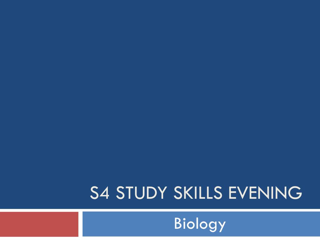 PPT - S4 Study skills Evening PowerPoint Presentation, free download ...