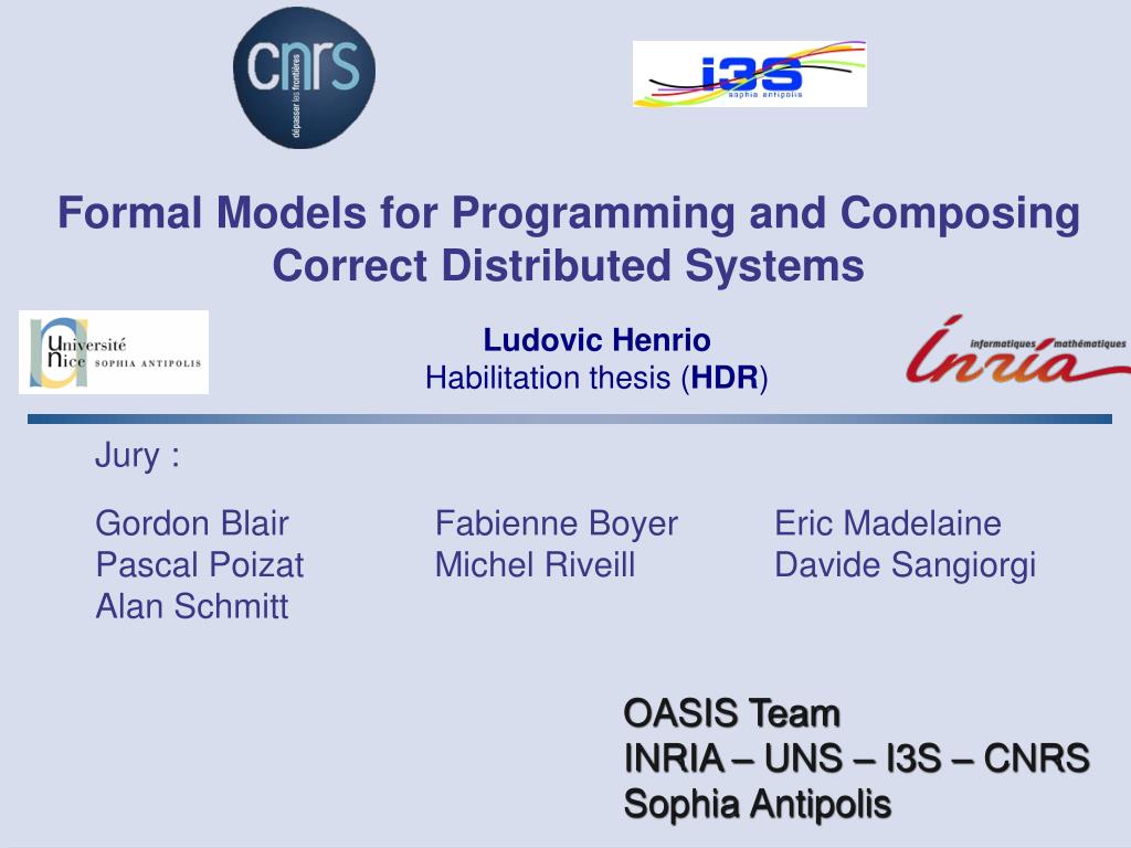 Ppt Formal Models For Programming And Composing Correct Distributed Systems Powerpoint