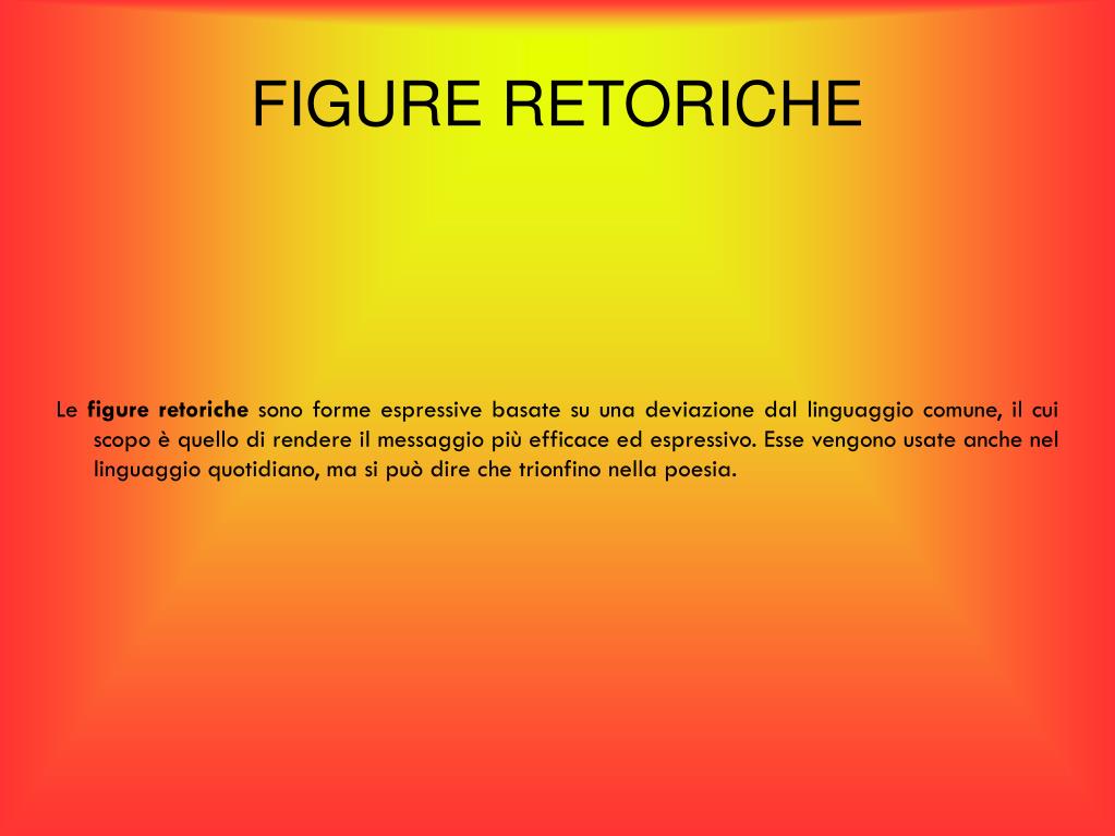 PPT - FIGURE RETORICHE PowerPoint Presentation, free download - ID:5789164