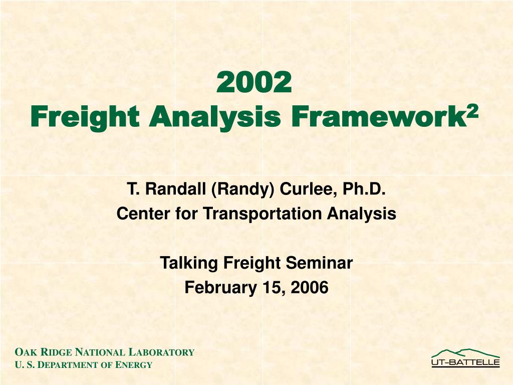 PPT - 2002 Freight Analysis Framework 2 PowerPoint Presentation, free ...