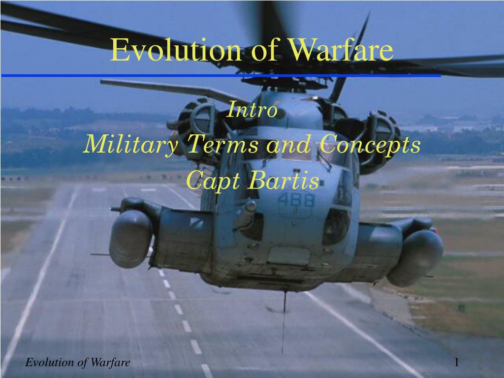 PPT - Evolution of Warfare PowerPoint Presentation, free download - ID ...