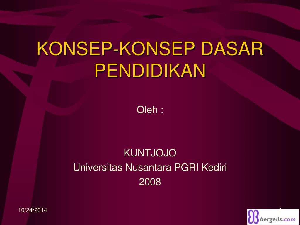 PPT - KONSEP-KONSEP DASAR PENDIDIKAN PowerPoint Presentation, free ...