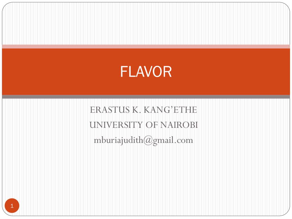 PPT - FLAVOR PowerPoint Presentation, free download - ID:5796110
