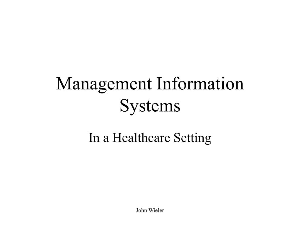 PPT - Management Information Systems PowerPoint Presentation, free ...