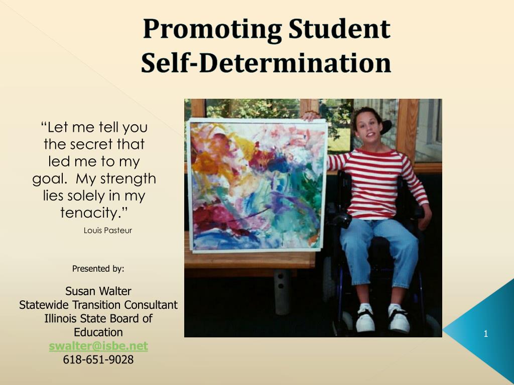 PPT - Promoting Student Self-Determination PowerPoint Presentation ...