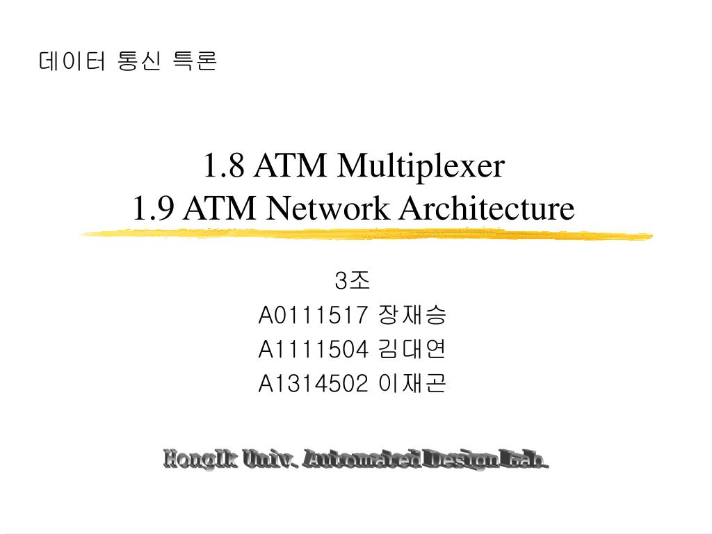 PPT - 1.8 ATM Multiplexer 1.9 ATM Network Architecture PowerPoint ...