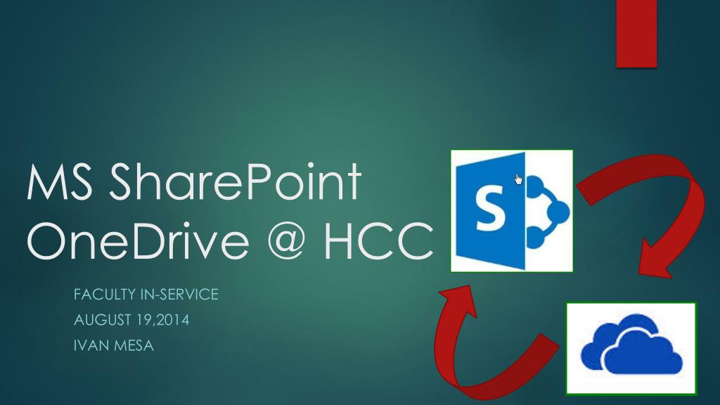 PPT - MS SharePoint OneDrive @ HCC PowerPoint Presentation, free ...