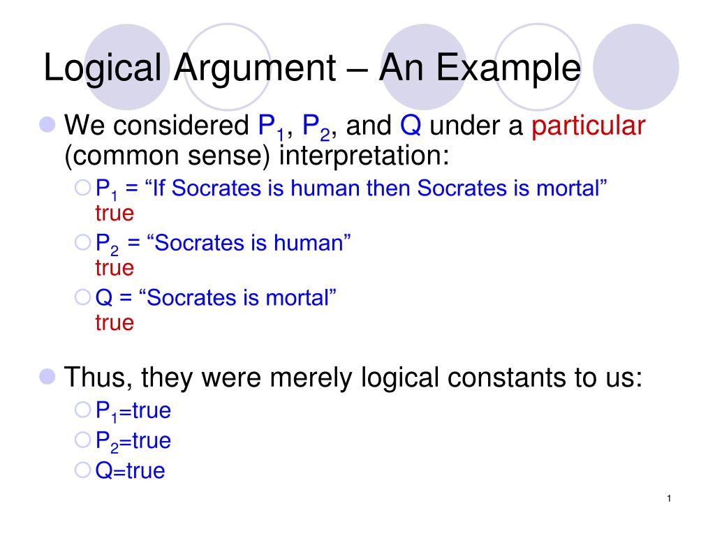 PPT - Logical Argument – An Example PowerPoint Presentation, free ...
