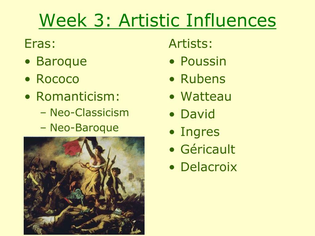 PPT - Week 3: Artistic Influences PowerPoint Presentation, free ...