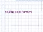 PPT - Lecture 6. Fixed and Floating Point Numbers PowerPoint ...