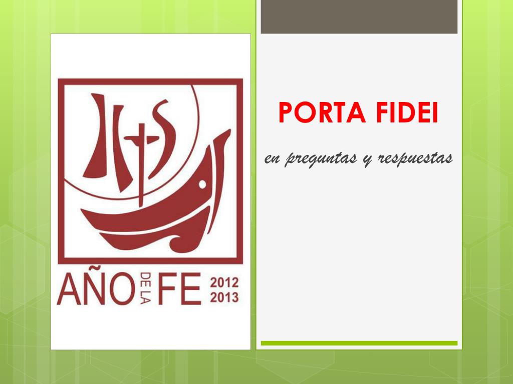 PPT - PORTA FIDEI PowerPoint Presentation, free download - ID:5812200