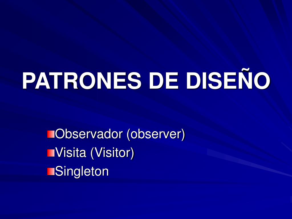 PPT - PATRONES DE DISEÑO PowerPoint Presentation, free download - ID ...
