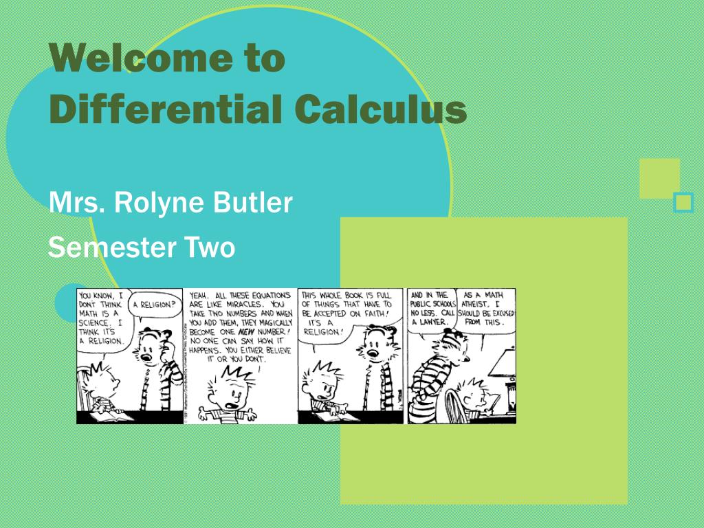 PPT - Welcome to Differential Calculus PowerPoint Presentation, free ...