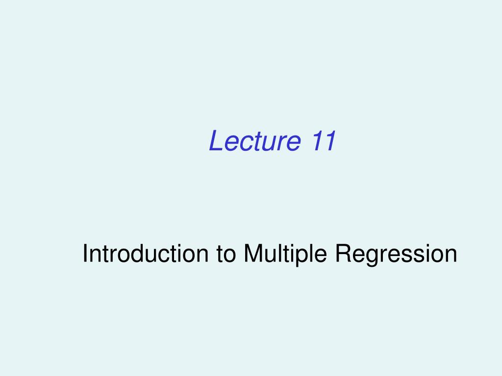 PPT - Introduction to Multiple Regression PowerPoint Presentation, free ...