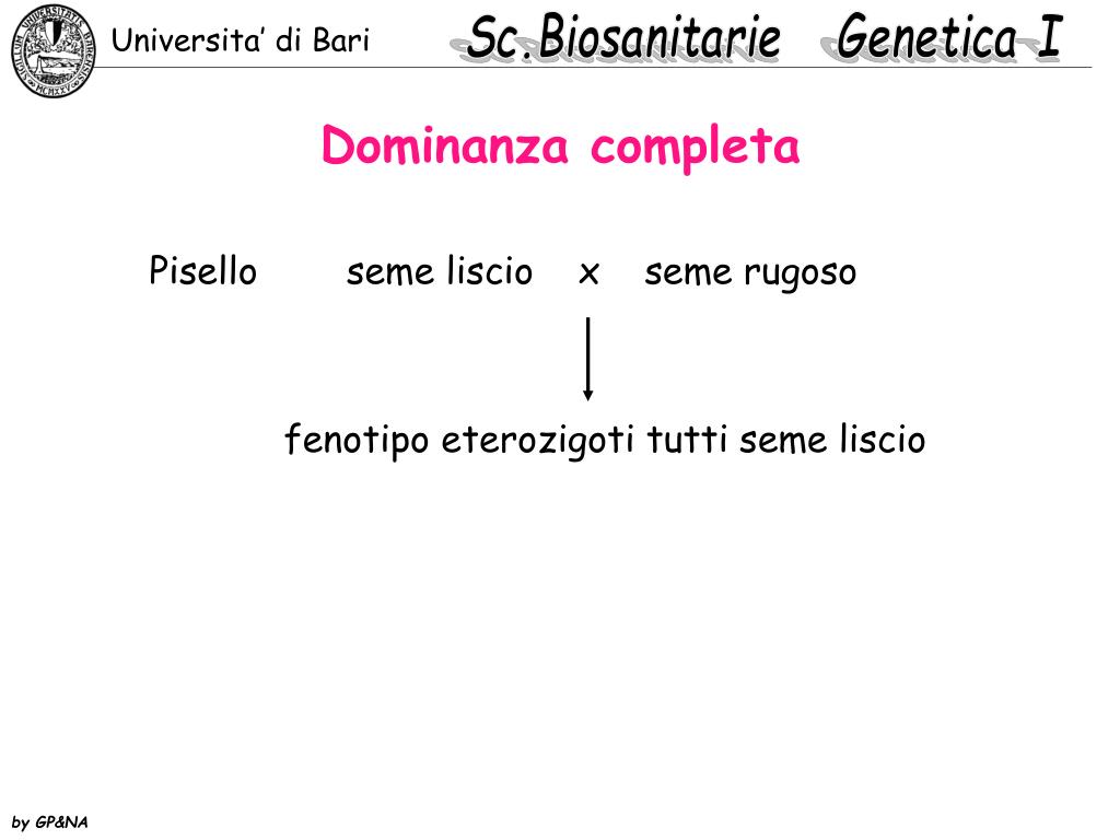 PPT - Dominanza completa PowerPoint Presentation, free download - ID ...