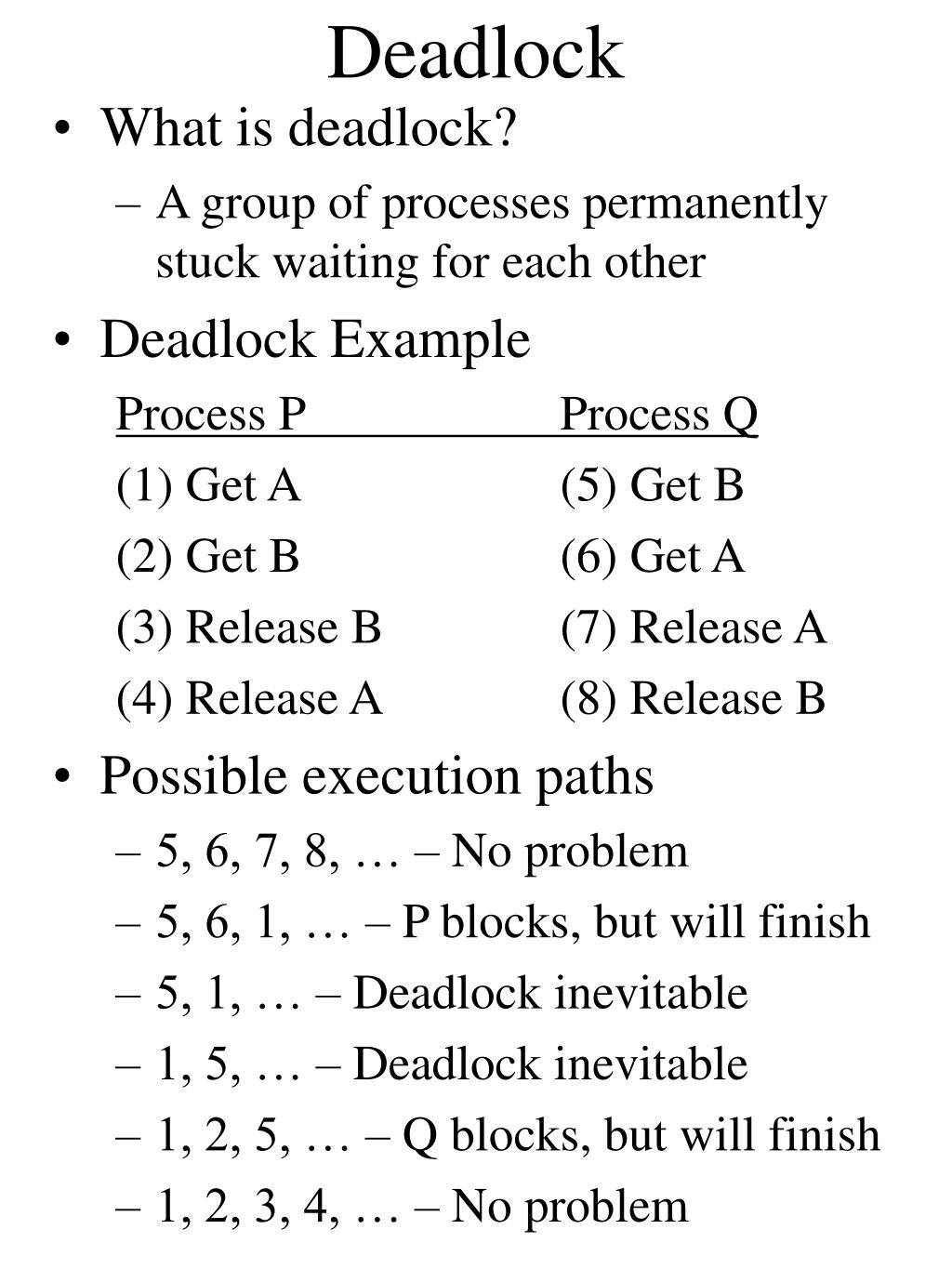 PPT - Deadlock PowerPoint Presentation, free download - ID:5821446