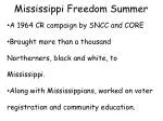 PPT - Freedom Summer PowerPoint Presentation, free download - ID:1735907