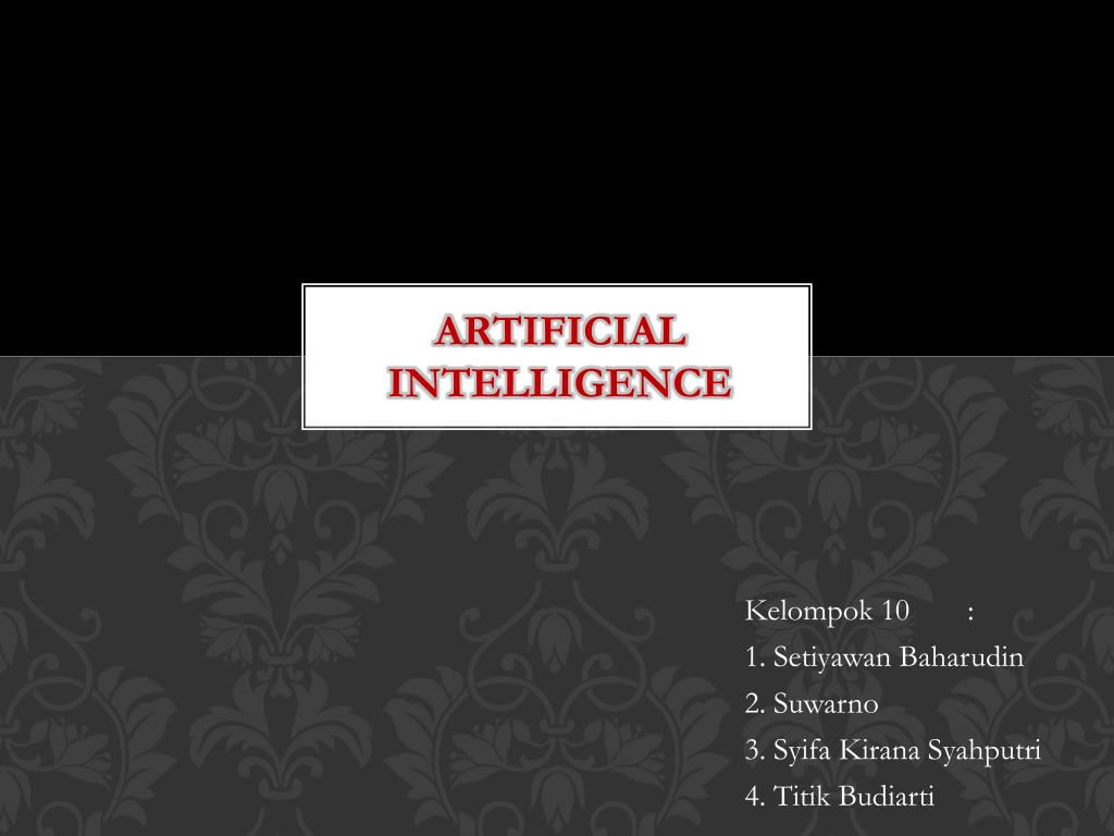 PPT - A RTIFICIAL INTELliGENCE PowerPoint Presentation, free download ...