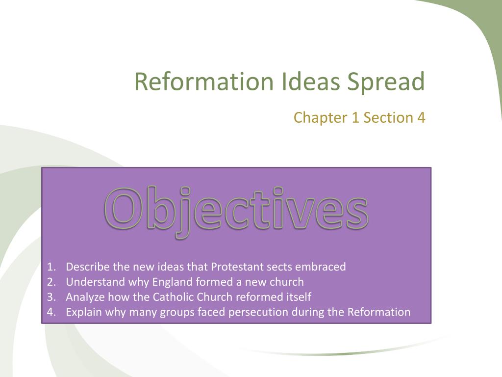 PPT - Reformation Ideas Spread PowerPoint Presentation, free download ...