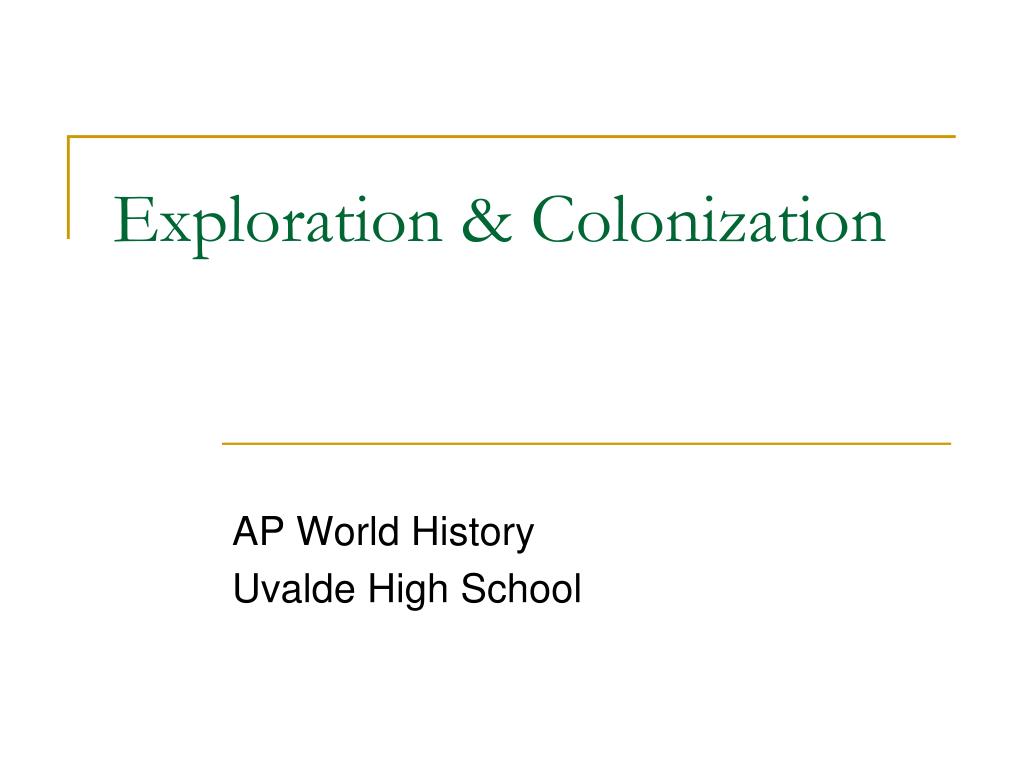 PPT - Exploration & Colonization PowerPoint Presentation, free download ...
