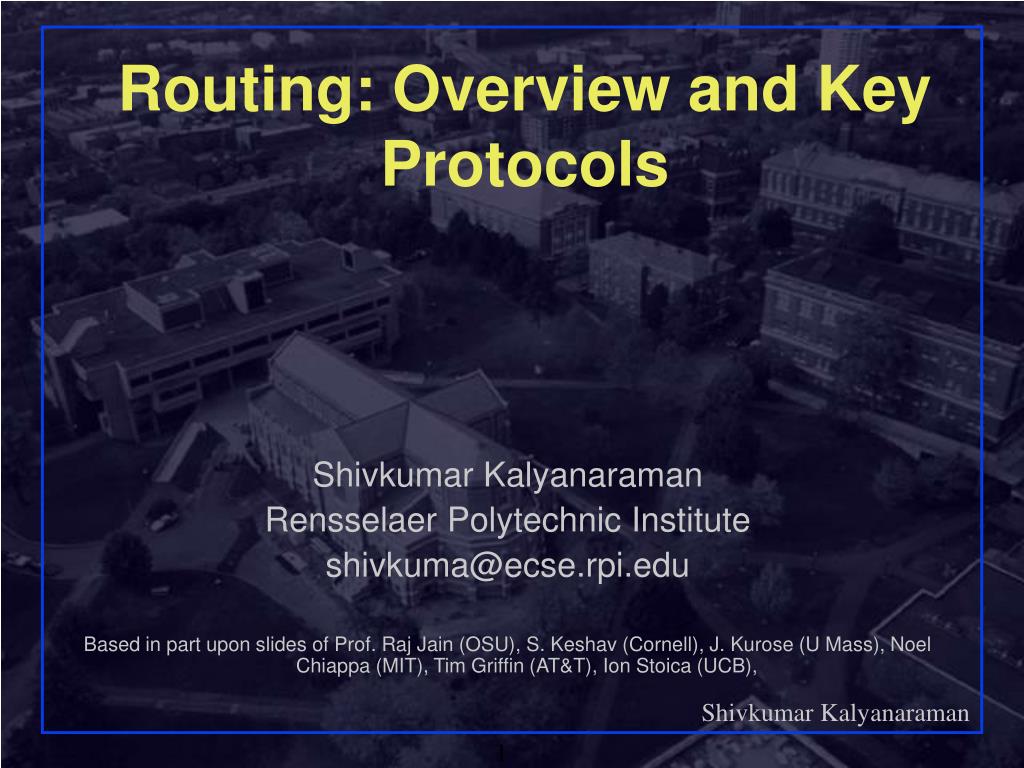 PPT - Routing: Overview and Key Protocols PowerPoint Presentation, free ...