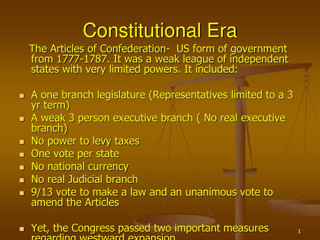 PPT - Constitutional Era PowerPoint Presentation, free download - ID ...