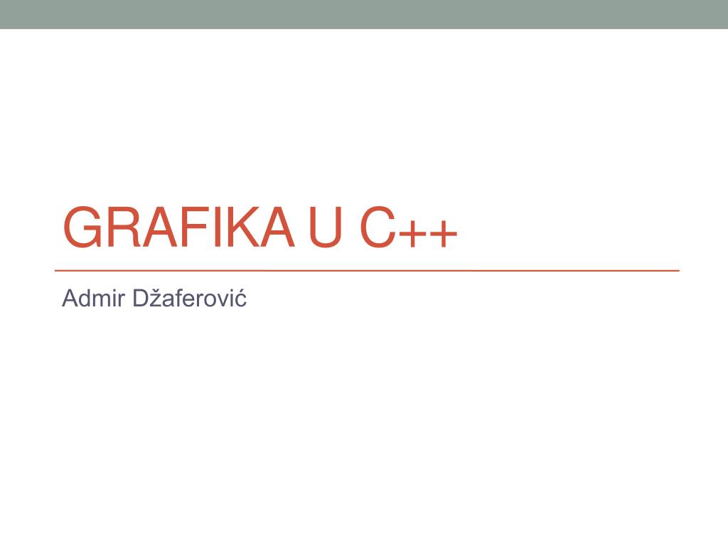 PPT - Grafika u c++ PowerPoint Presentation, free download - ID:5842477