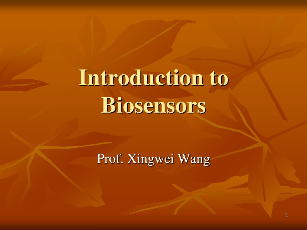 PPT - Introduction to Biosensors PowerPoint Presentation, free download ...
