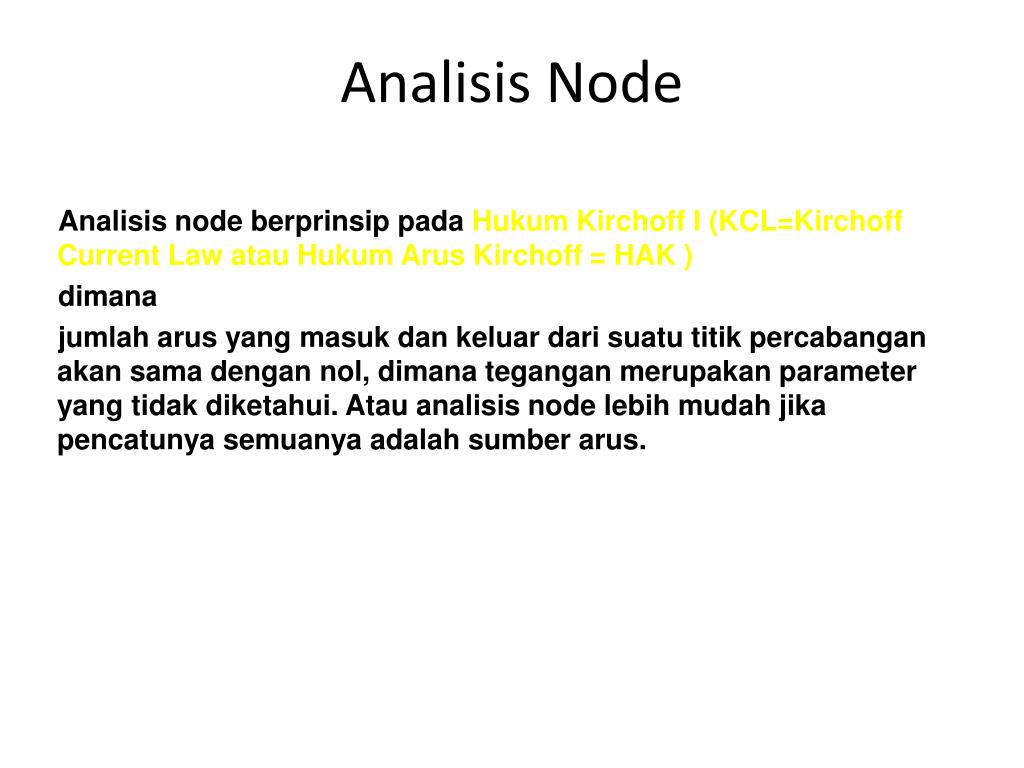 PPT - Analisis Node PowerPoint Presentation, free download - ID:5847255