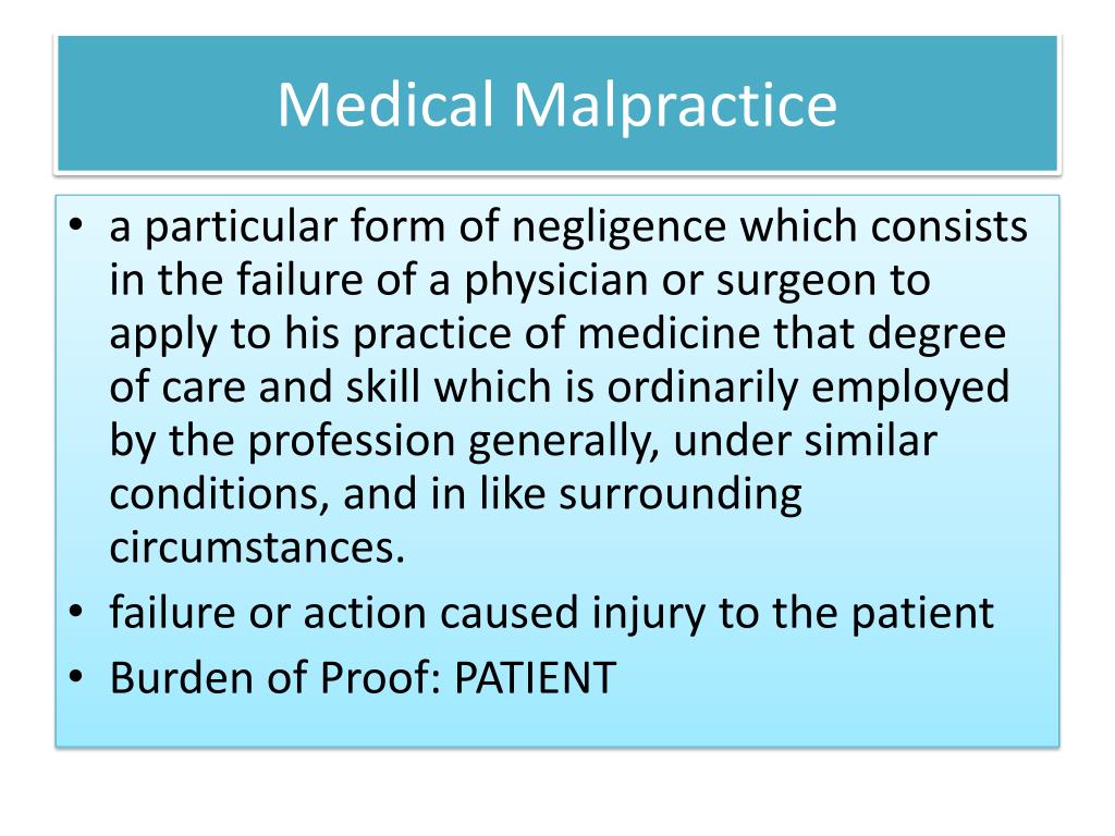 PPT - Medical Malpractice PowerPoint Presentation, free download - ID ...