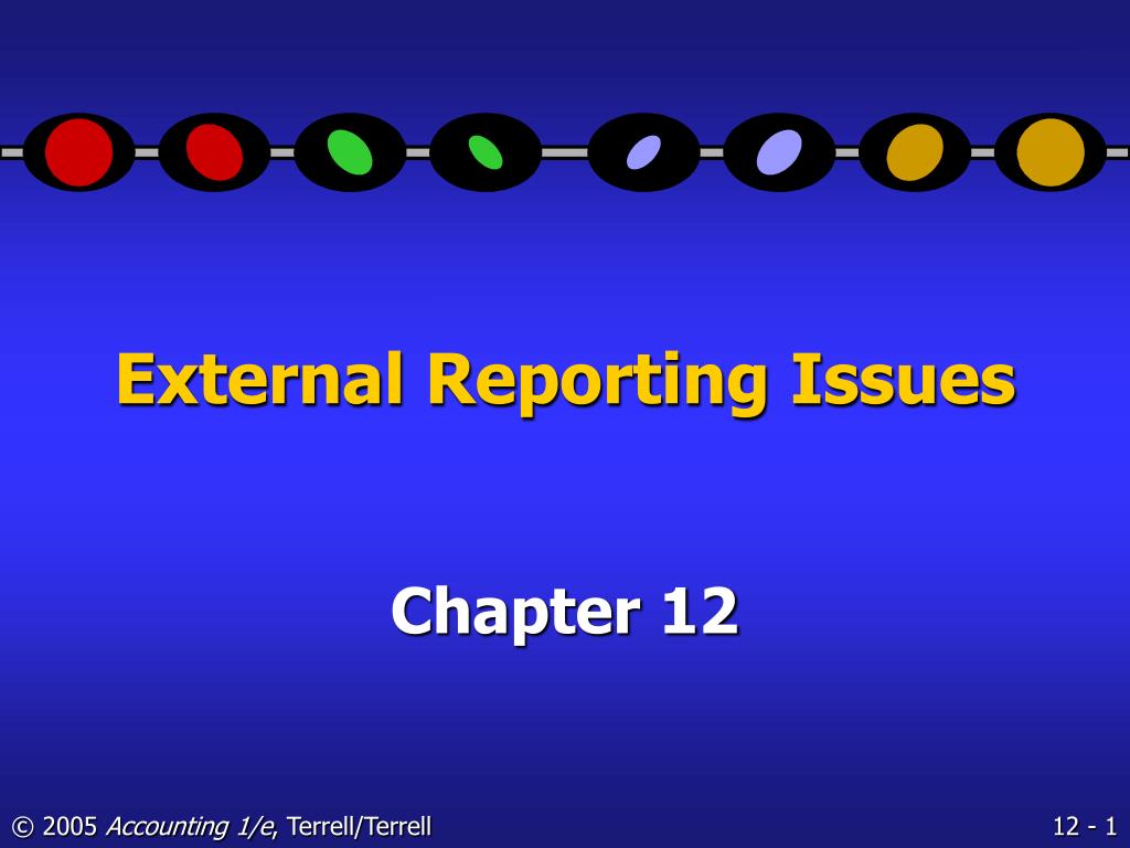 PPT - External Reporting Issues PowerPoint Presentation, free download ...