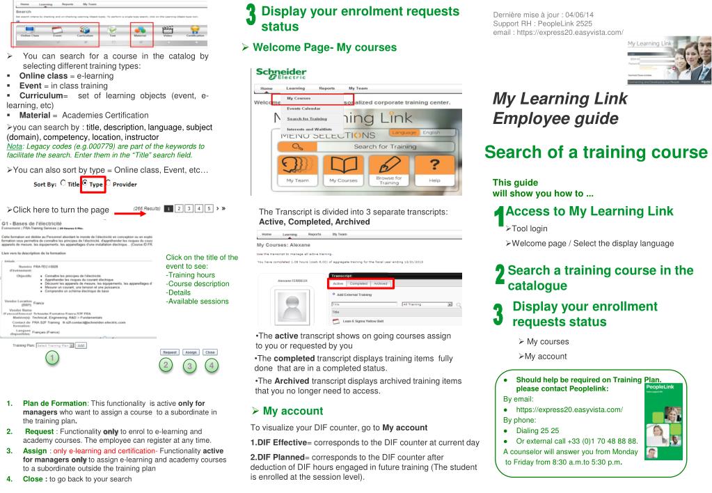 PPT - My Learning Link Employee guide PowerPoint Presentation, free ...