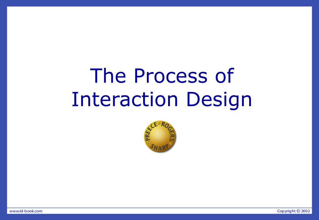 PPT - The Process of Interaction Design PowerPoint Presentation, free ...